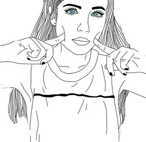 Halsey Picsart Sketch Coloring Page